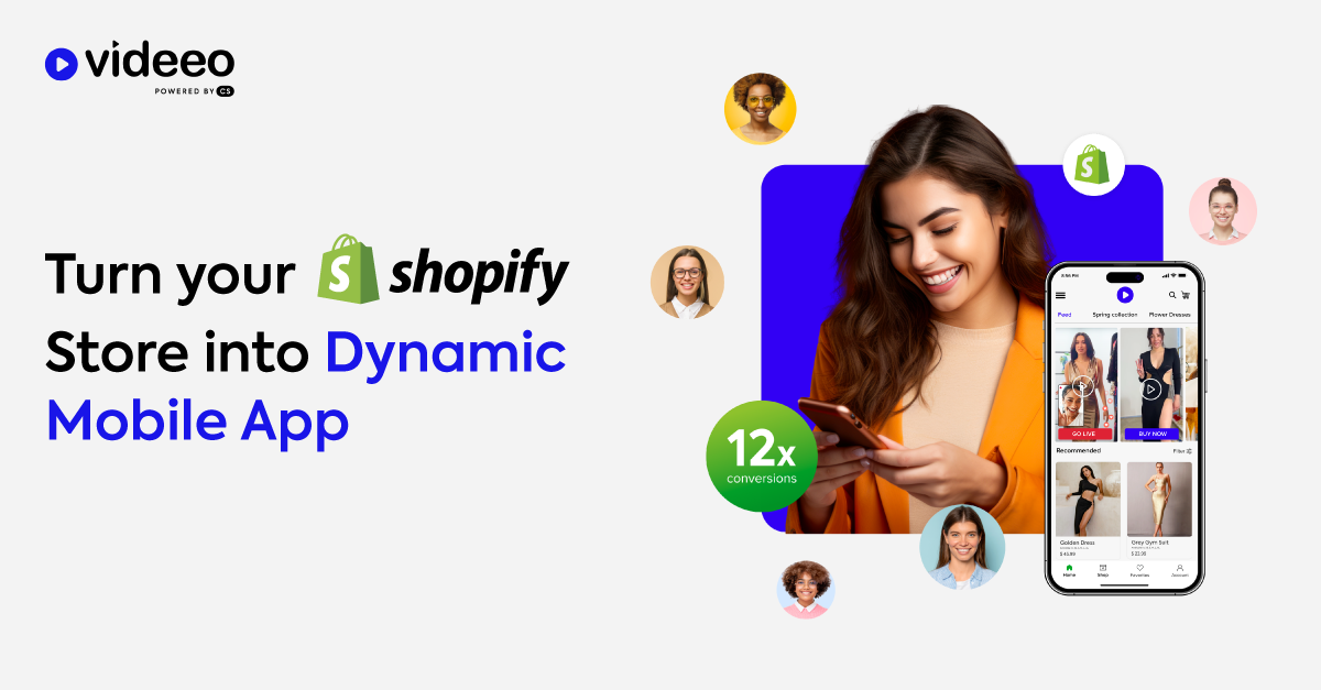 Shopify Mobile App Builder - with Shoppable Videos